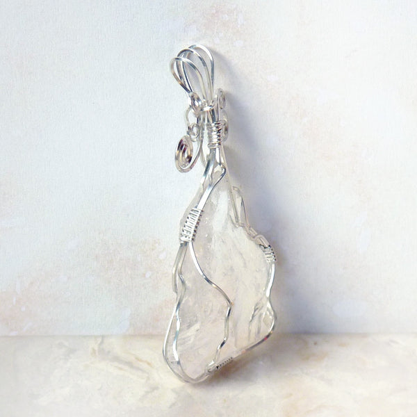 Crystal Clear Wire Wrap Pendant – Rhonda Chase Design